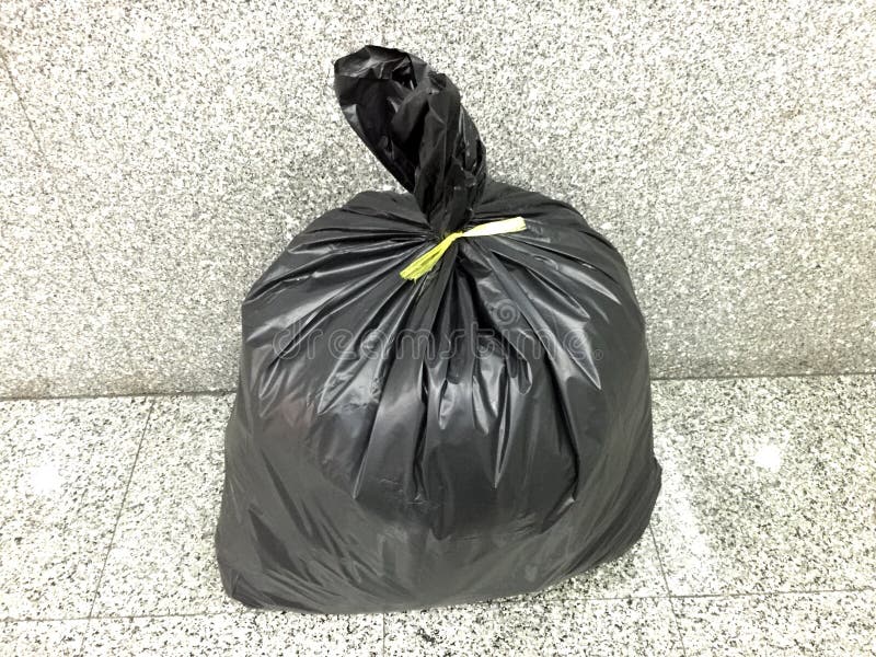 Black plastic gabage stock image. Image of gabage, black - 62884595
