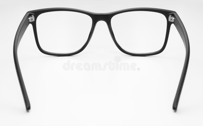 Black Plastic Glasses Back Side Style Stock Image - Image of vintage ...