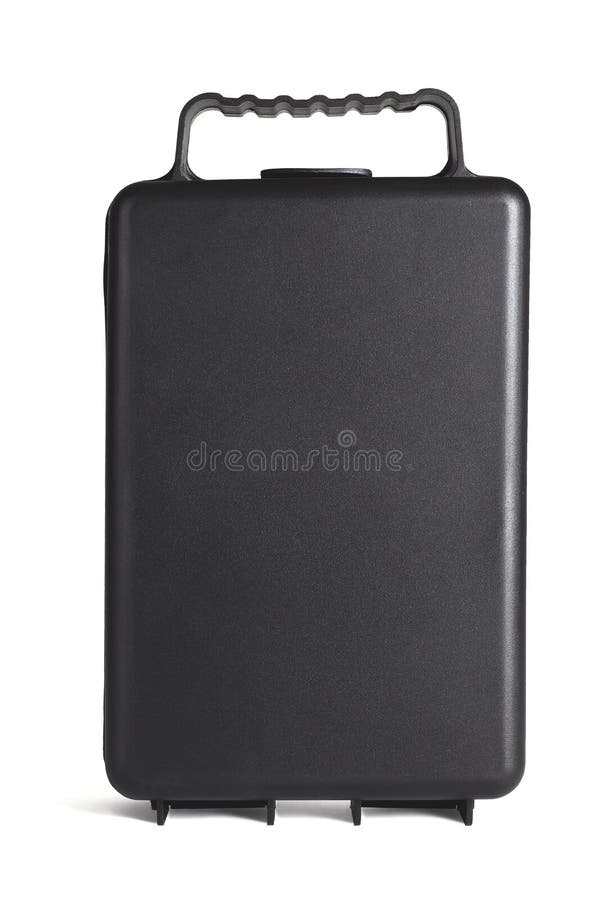 Black Plastic Hard Case Box Stock Photo - Image of equipment, case ...