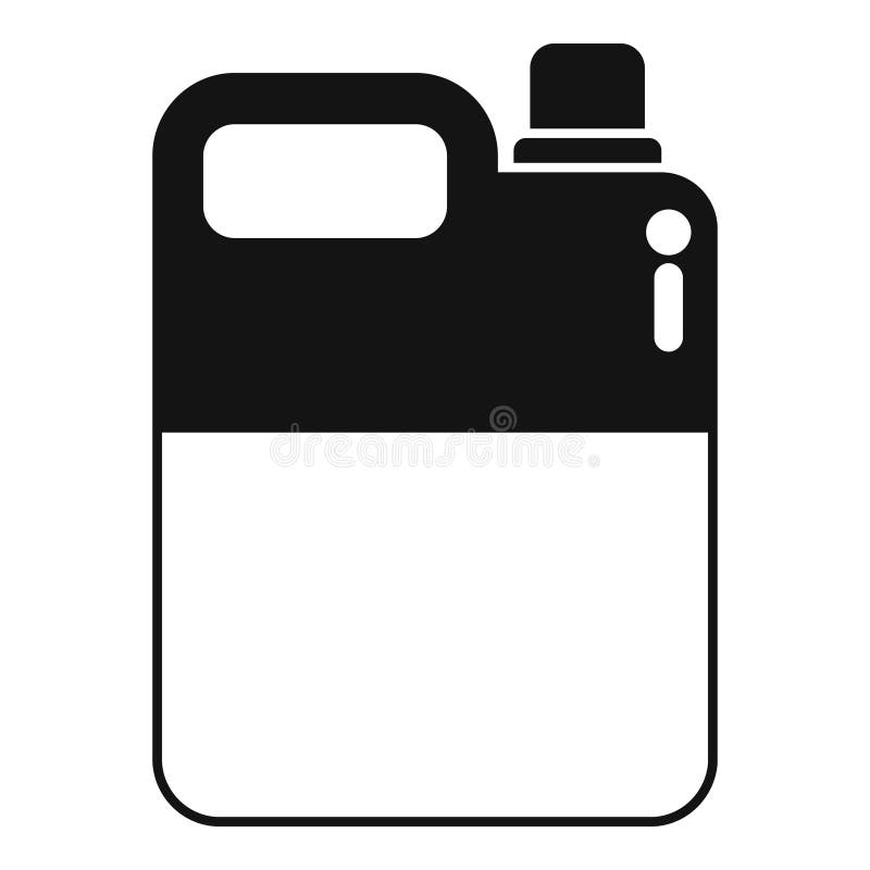 Black Plastic Jerrycan Icon Showing Liquid Container Stock Vector - Illustration of icon ...