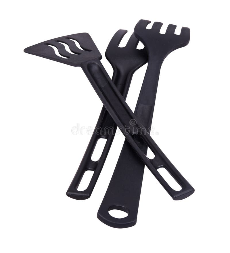 Black plastic kitchenware stock photo. Image of kitchen - 25089778