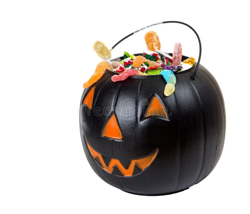 Black plastic pumpkin stock image. Image of full, isolated - 45472911