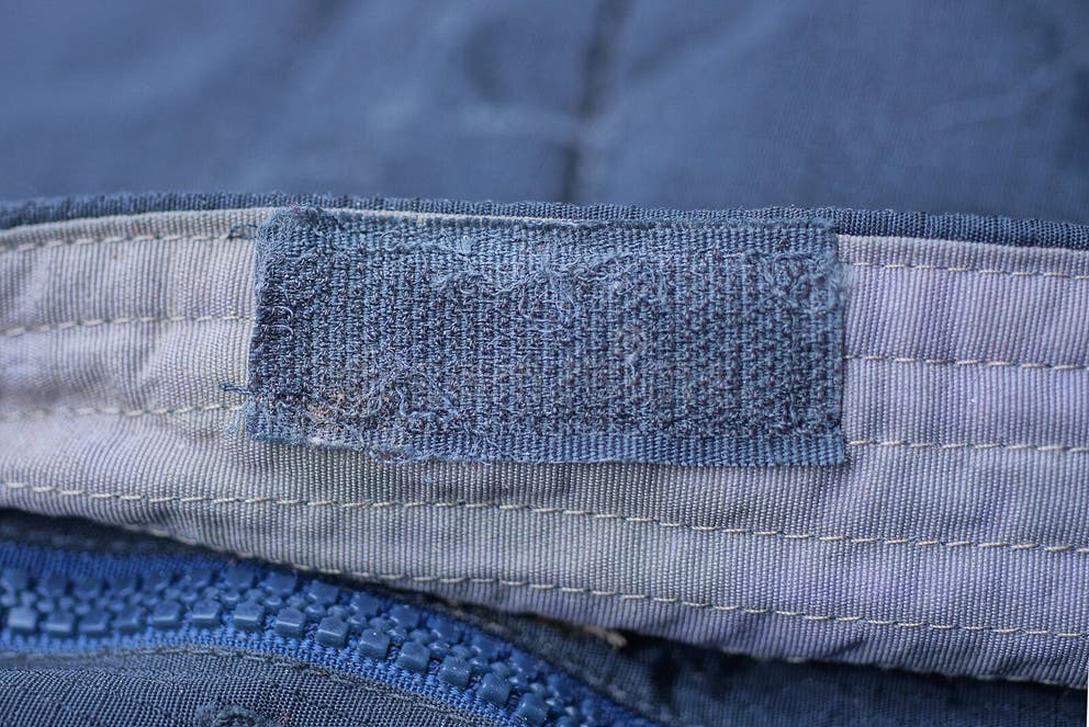 Black Plastic Rectangular Velcro Closure Stock Image - Image of closure ...