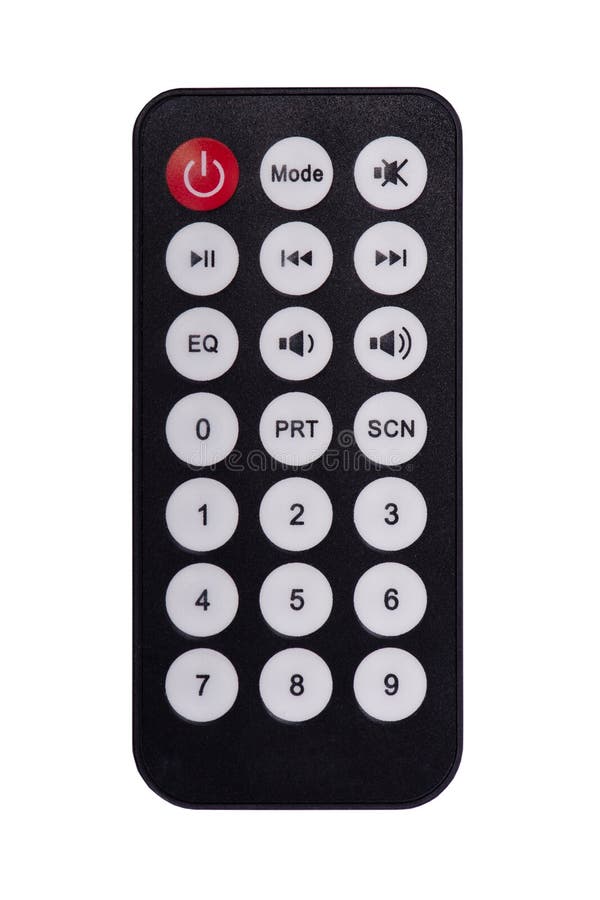 Black Plastic Remote Control Stock Photo - Image of audio, media: 230505734