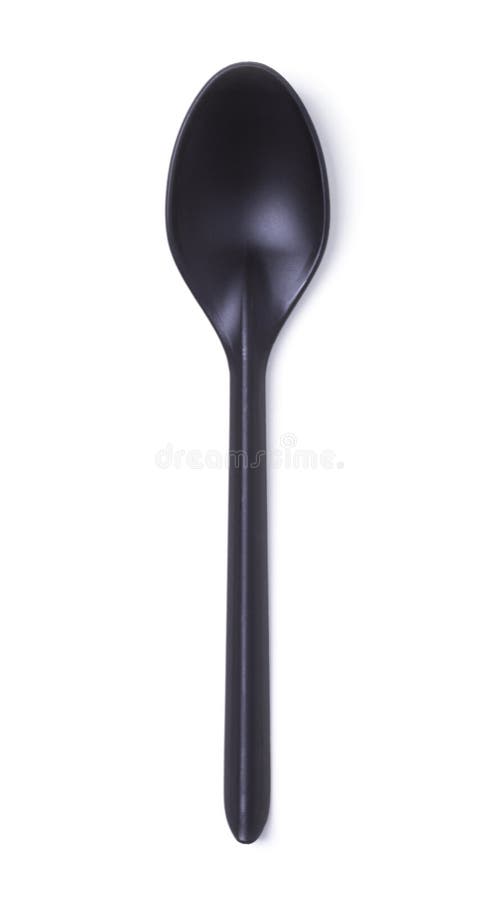 Black plastic spoon stock image. Image of plastic, object - 268017847