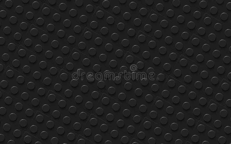 Black Plastic Toy Blocks. Dark Vector Bricks Background Stock Vector ...