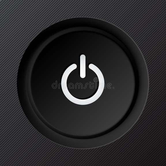 Black Power Button Stock Illustrations – 44,853 Black Power Button ...