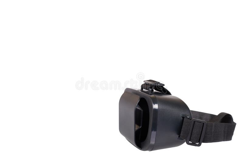 Black Plastic VR Headset, Virtual Reality Mask Stock Photo - Image of ...