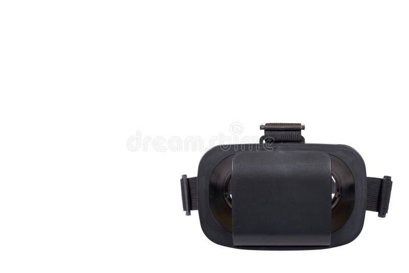 Black Plastic VR Headset, Virtual Reality Mask Stock Image - Image of ...
