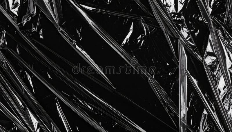 Black Plastic Wrap Texture Background Stock Illustration - Illustration ...