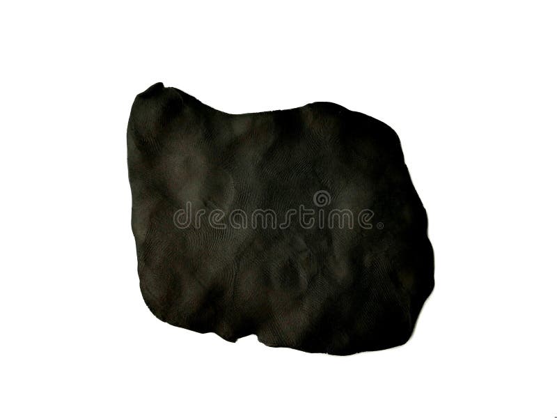 Black Plasticine Clay, Speech Bubble Stock Photo - Image of abstract ...