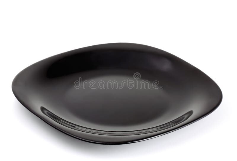 Black plate stock image. Image of closeup, meal, design - 20780889