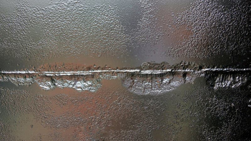 Black Plate Wall Surface with Concave Texture at the Weld Joints Stock ...