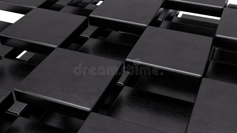Black plates stock video. Video of geometric, future - 266413761