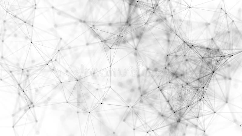 Black Plexus on a White Background Stock Illustration - Illustration of ...