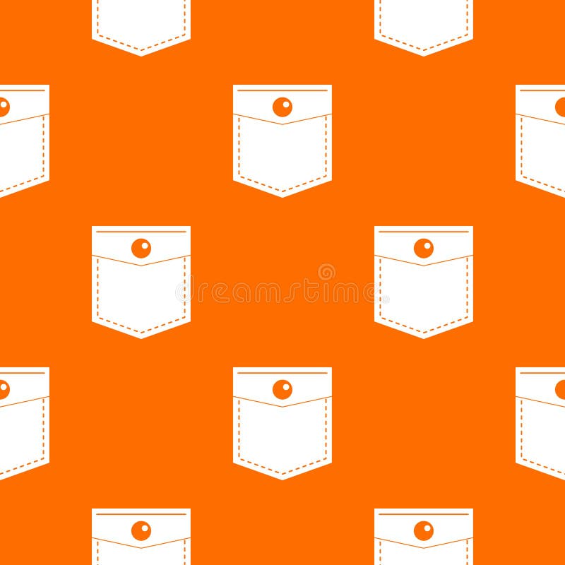 Black Pocket Symbol Pattern Seamless Stock Vector - Illustration of ...