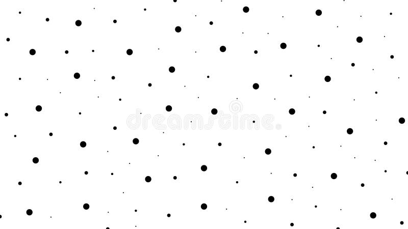 Black Polka Dot Against White or Transparent Background Vector, Dots ...