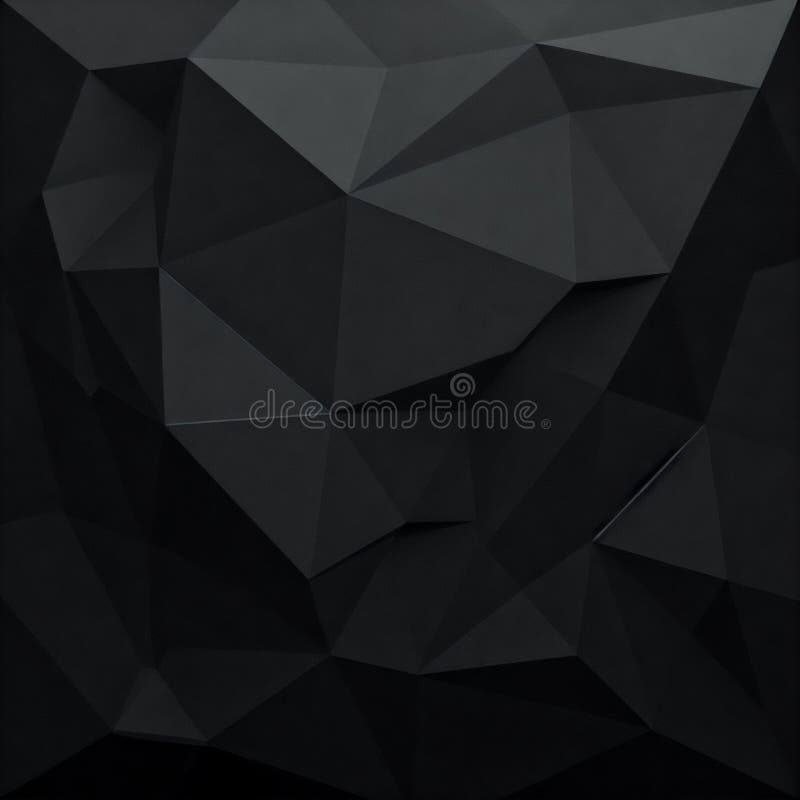 Black Polygon Background stock illustration. Illustration of geometric ...