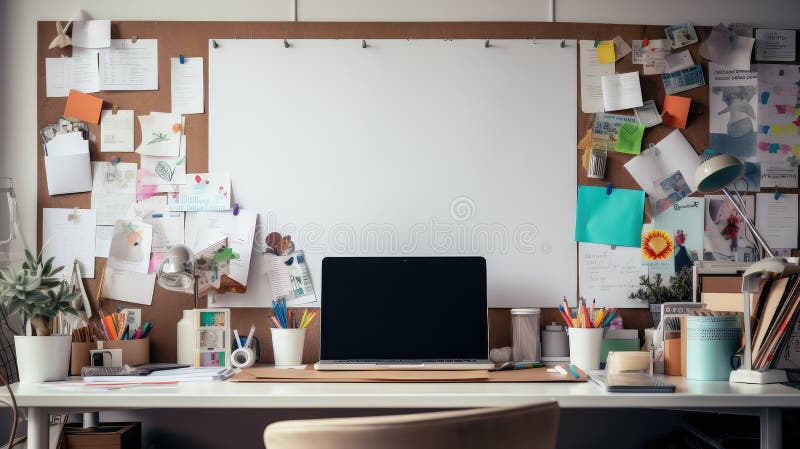 Black Poster Frame Blank Office Stock Illustration - Illustration of ...