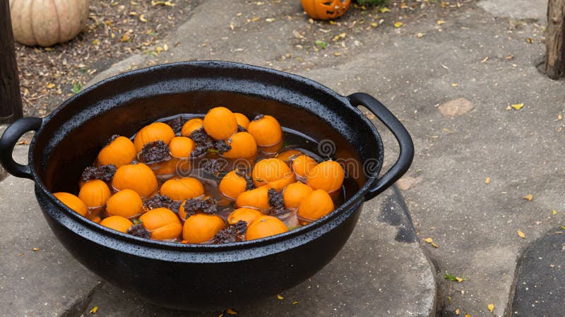 A Black Pot Filled with Lots of Oranges. Generative AI Stock ...