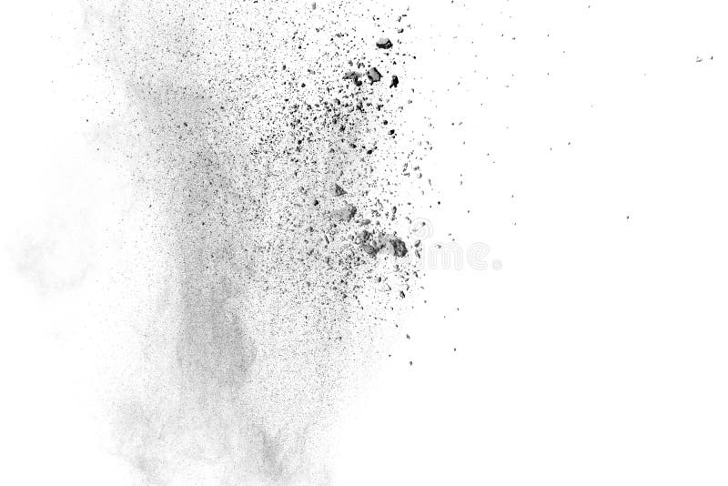 Black powder explosion stock image. Image of blast, charcoal - 99599845