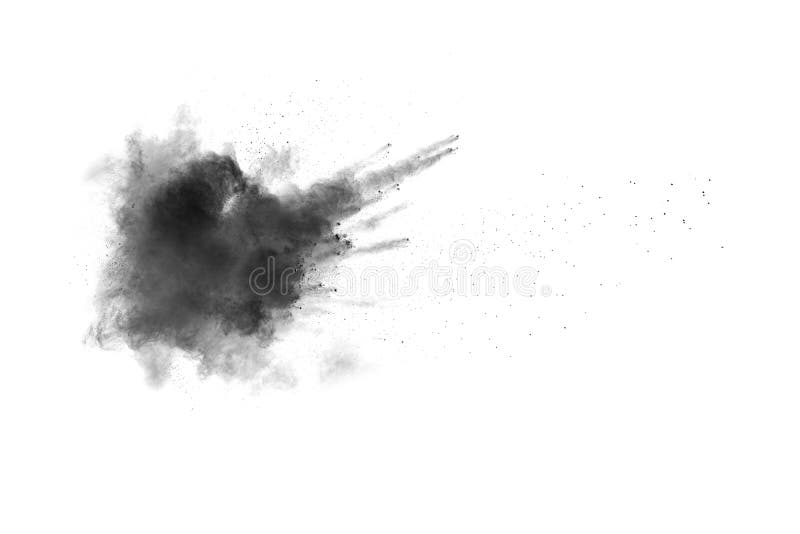 Black powder explosion. stock photo. Image of black, explode - 99746466