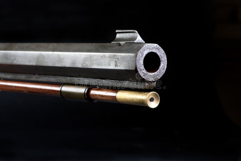 Black Powder Rifle Barrel. stock photo. Image of gunpowder - 75693648