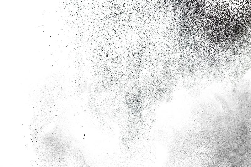 Black Powder Splatter Background.Dust Particles Texture Stock Photo ...