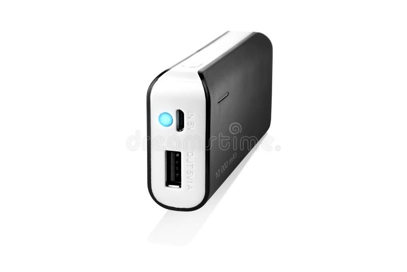 Futuristic Black Power Bank Stock Photo - Image of future, isolated ...