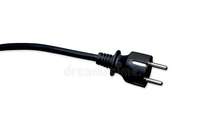 Black power plug, american stock image. Image of american - 13133021