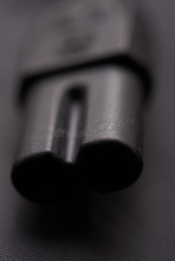 Black power plug stock photo. Image of wired, cord, voltage - 80820474