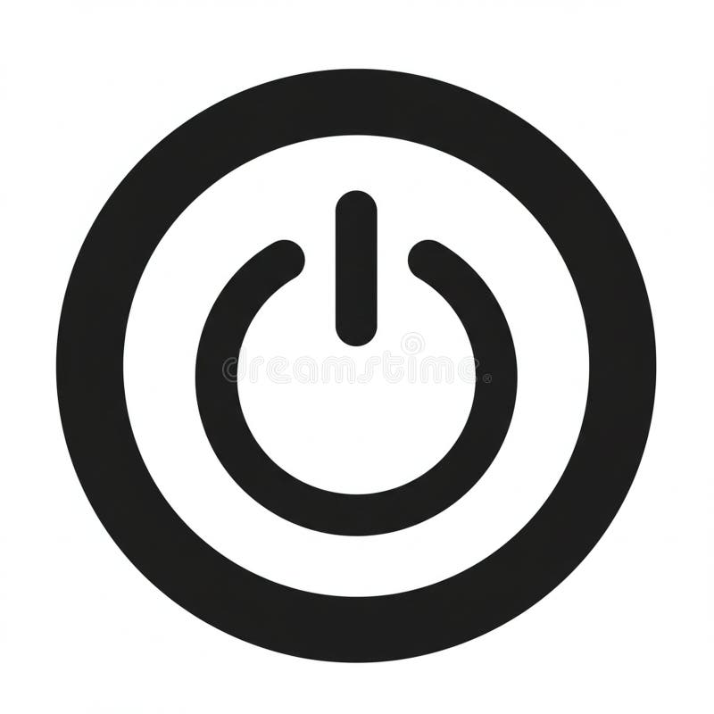 Black Power Symbol Featuring a Broken Circle with a Vertical Line ...