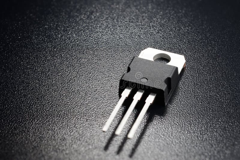 Black power transistor stock image. Image of background - 87816753
