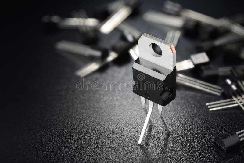 Black power transistors stock image. Image of power, switch - 87308049