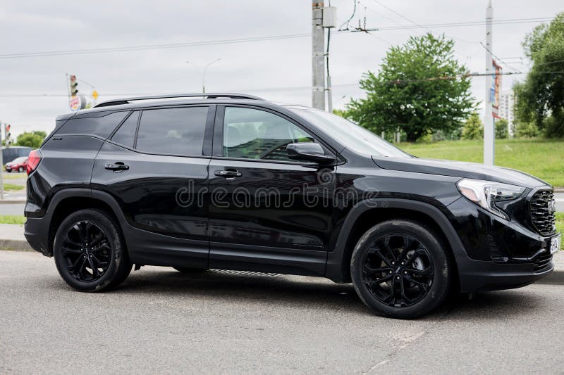 Black powerful GMC editorial stock photo. Image of machine - 341725878