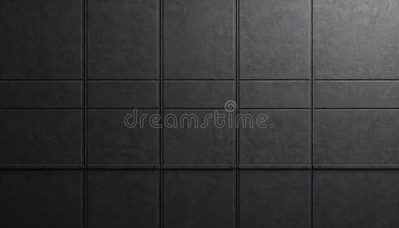 Black Precast Concrete Wall Background. Modern Geometric Design ...