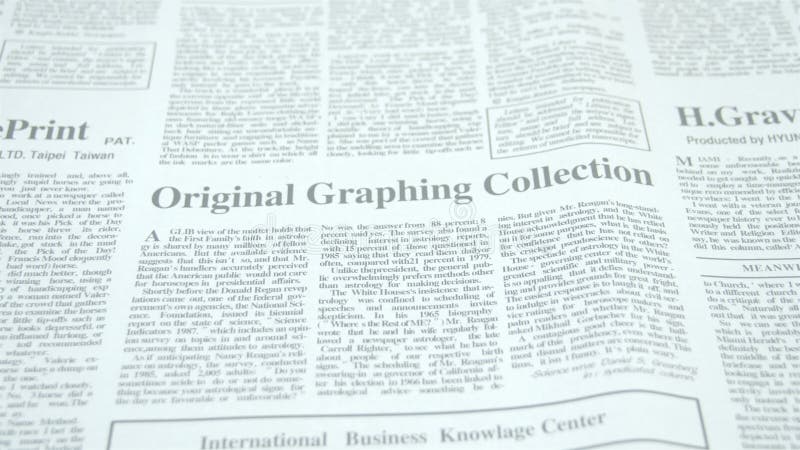 The Black Prints on the Newspaper Stock Video - Video of plant, print ...