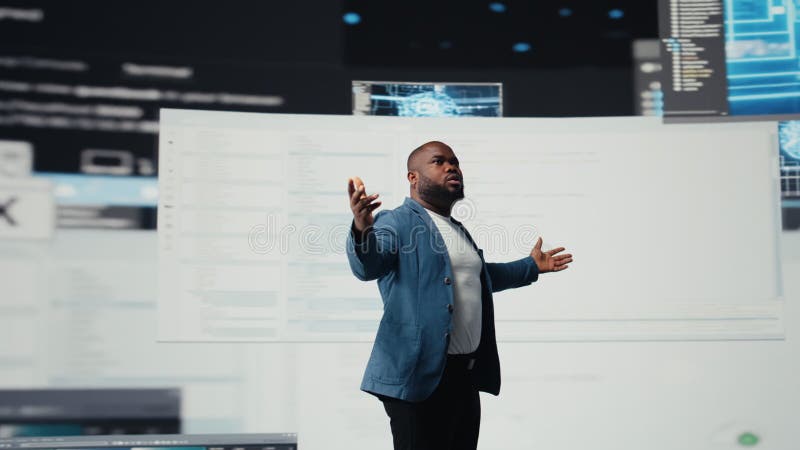 Black Professional Software Engineer Programming for Tech Innovation ...