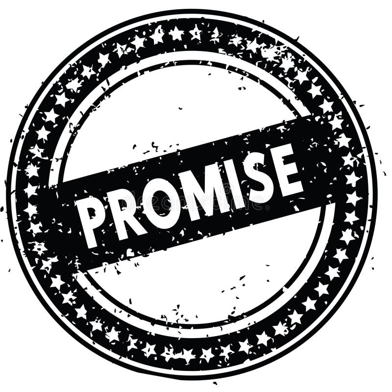 PROMISE Stamp. Sticker. Seal Stock Illustration - Illustration of words ...
