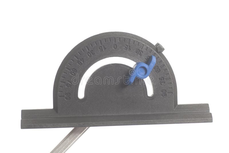 Protractor on black stock photo. Image of equipment, focus - 13984992