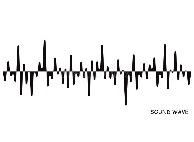 Black Pulse Music Player. Audio Wave Logo Stock Vector - Illustration ...