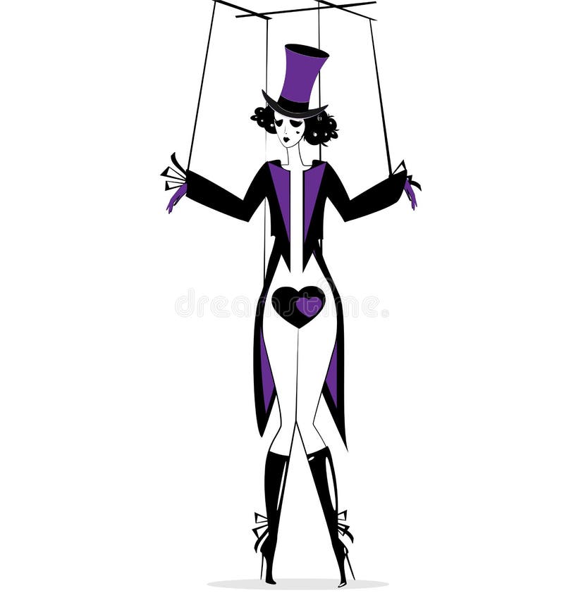 Black purple hand puppet stock vector. Illustration of hand - 56606482