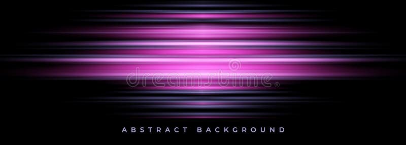 Black and Purple Modern Abstract Banner Background with Violet Glowing ...