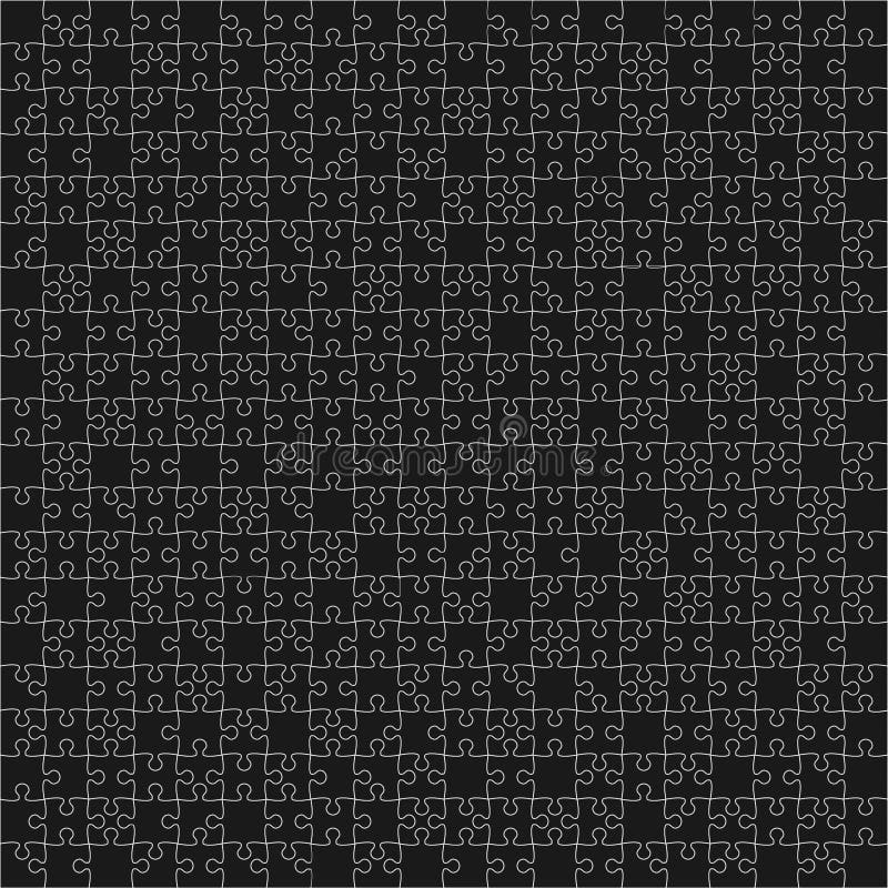 400 Black Puzzles. Vector Illustration. Stock Vector - Illustration of ...