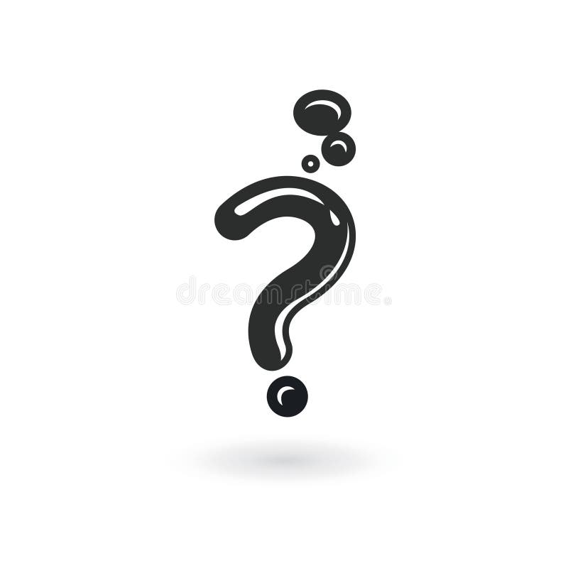 Black Question Mark Element Vector Design Template Stock Vector ...