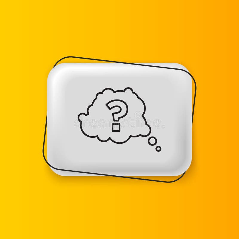Black Question Mark Icon Isolated on Yellow Background. FAQ Sign. Copy ...
