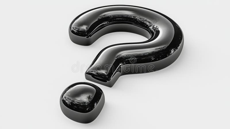 Black Question Mark stock illustration. Illustration of glossy - 336246887