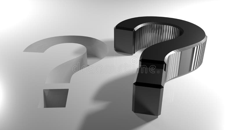 Black Question Mark To Be Inserted in Its Hole - 3D Rendering Stock ...