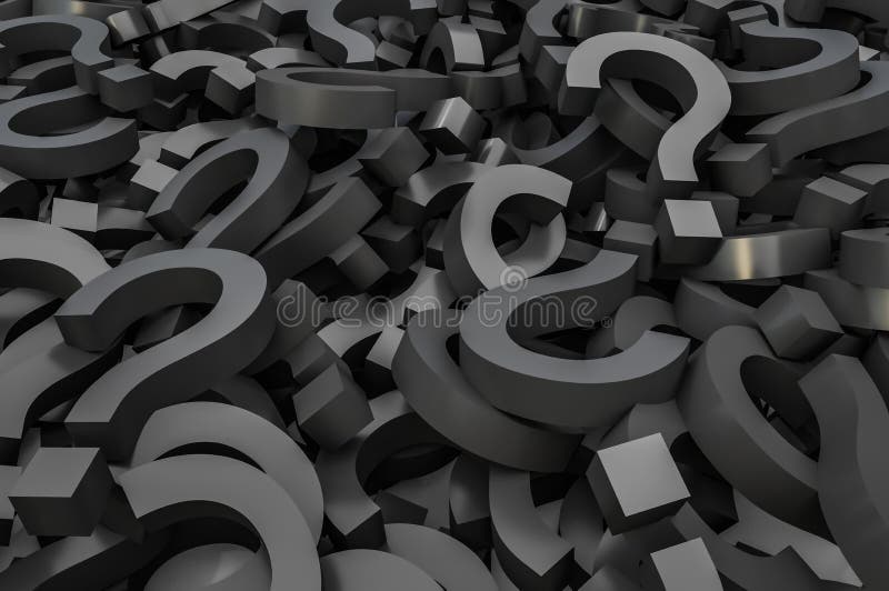Black Question Marks Background Stock Illustration - Illustration of ...