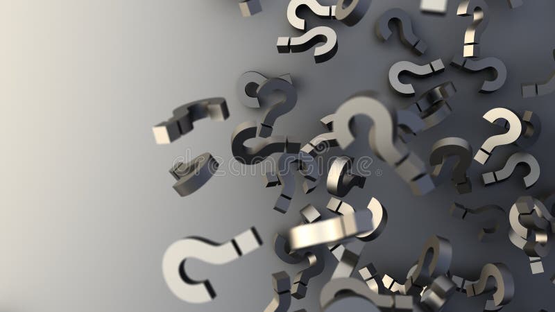 Black Question Marks Background with Empty Space on Left Side Stock ...